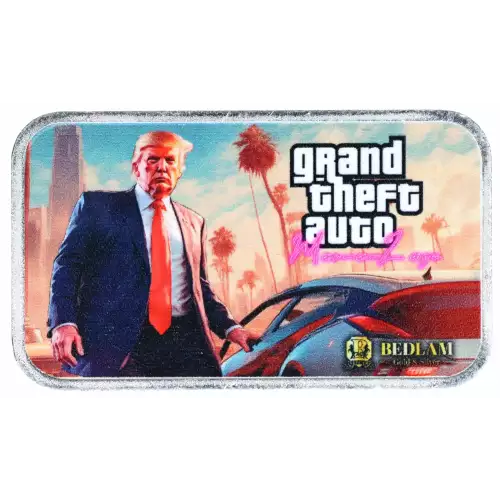Grand Theft Auto - Trump Mar-A-Largo 1 oz Silver Bar | American ...