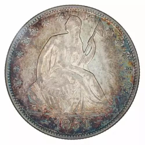 1854-O Half Dollars Liberty Seated AU - American Historic Coins & Collectibles